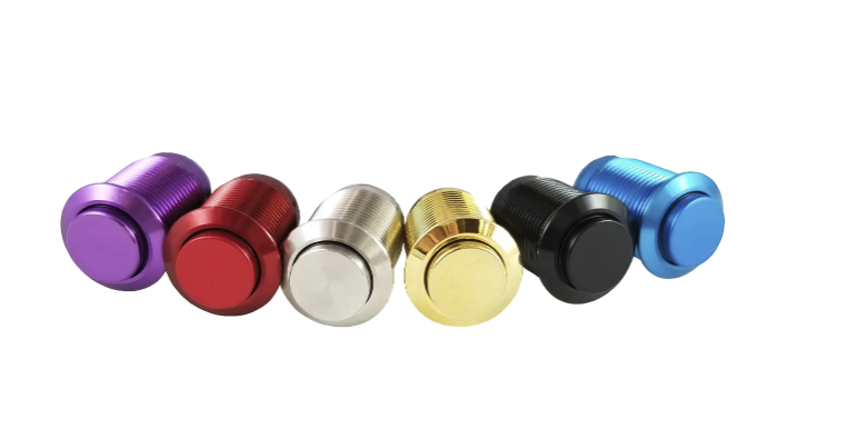 Tesi IDO 12mm Metal Momentary Push Button Guitar Kill Switch - Gold ...